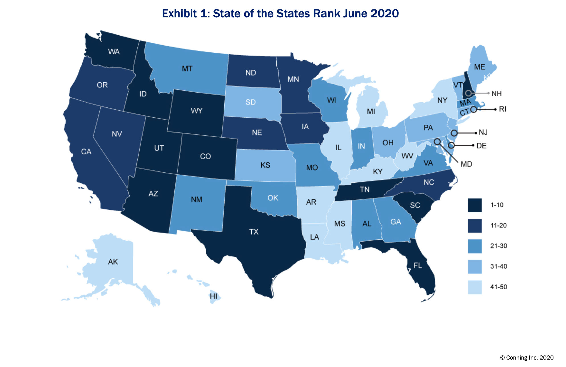 R.I. improves ranking in Conning's State of the States report