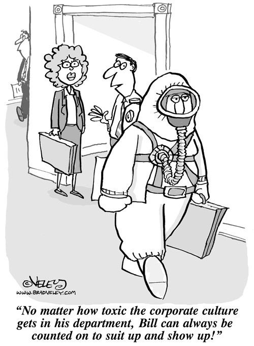 Editorial Cartoon: Hostile workplace?