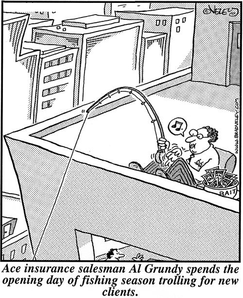 Editorial Cartoon: Trolling for clients