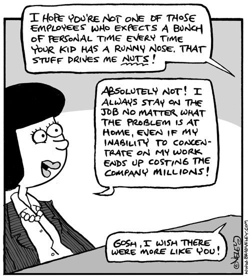Editorial Cartoon: Personal Time