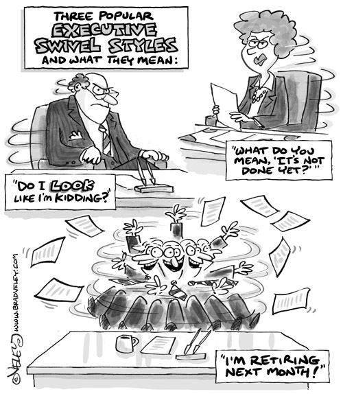 Editorial Cartoon: Swivel Styles