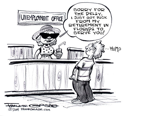 Editorial Cartoon: Retired? Rehired!