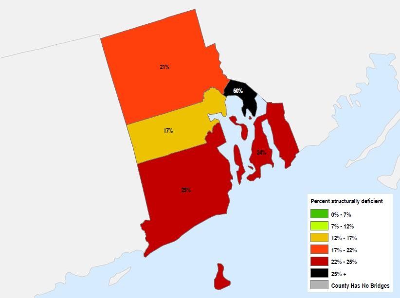 Rhode Island has the 4th-worst bridges in the nation
