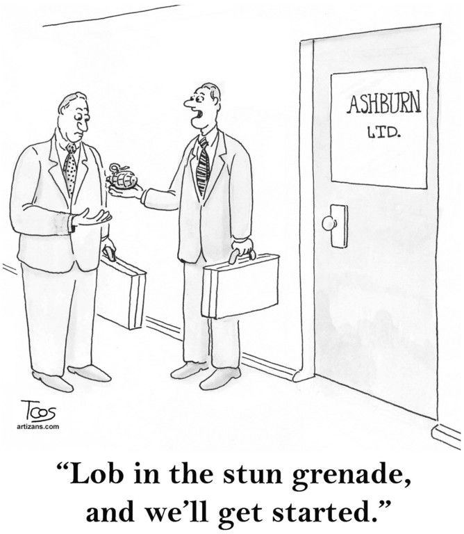 Editorial Cartoon: Getting the meeting started