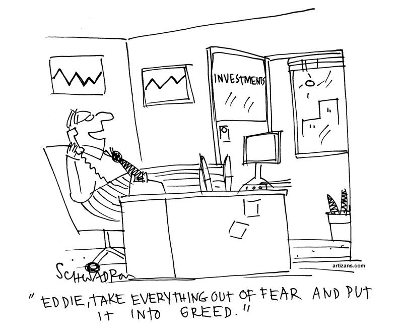 Editorial Cartoon: Fear and greed