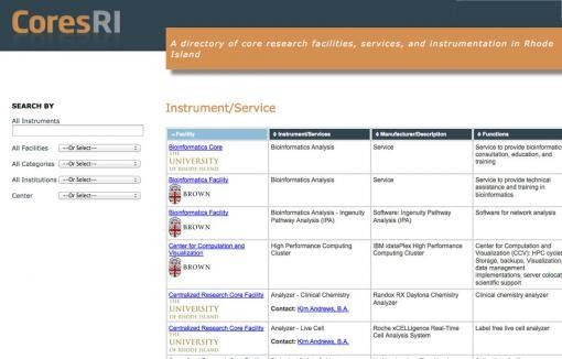 Web directory gives R.I. scientific community access to lab resources