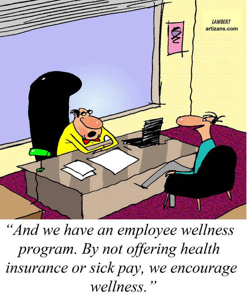 Editorial Cartoon: Wellness program