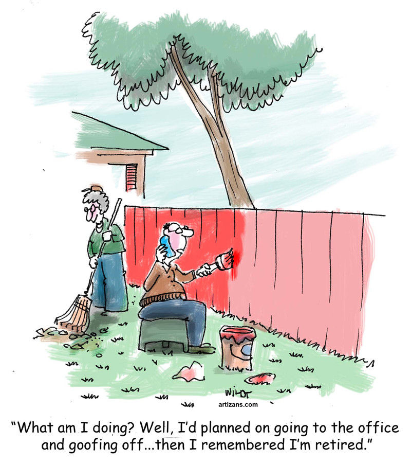 Editorial Cartoon: Retirement