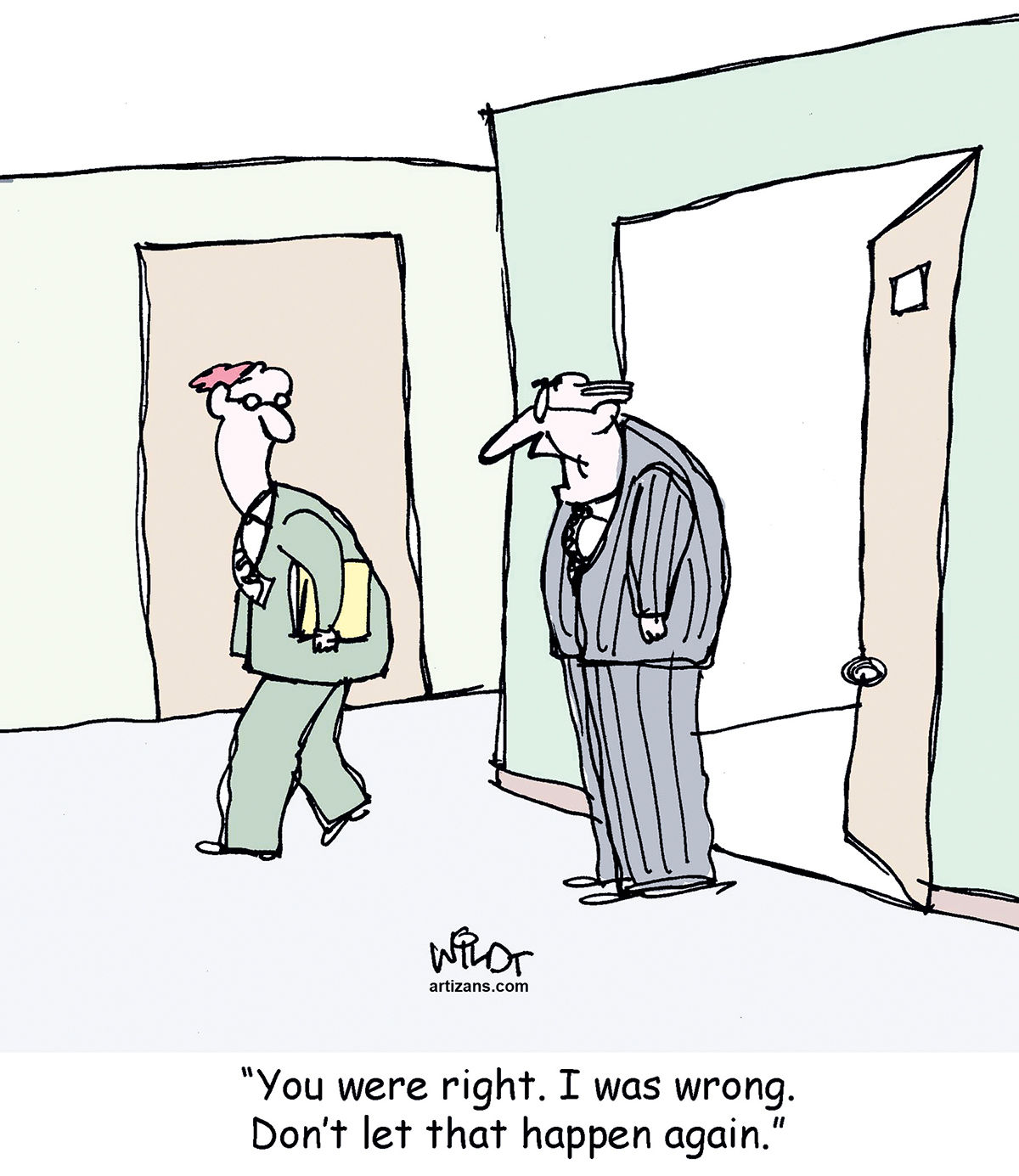 Cartoon: Right and wrong