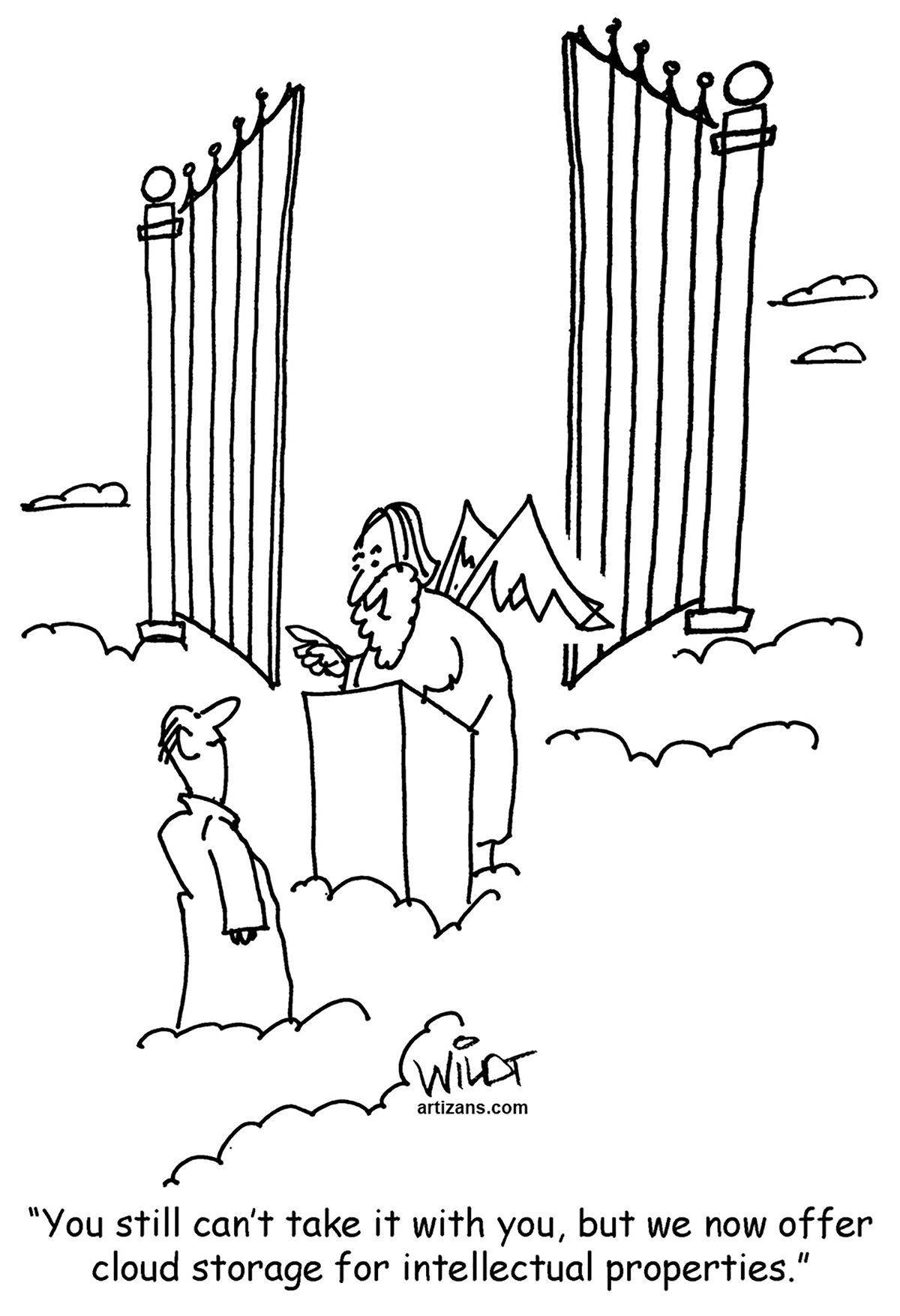 Cartoon: Cloud storage