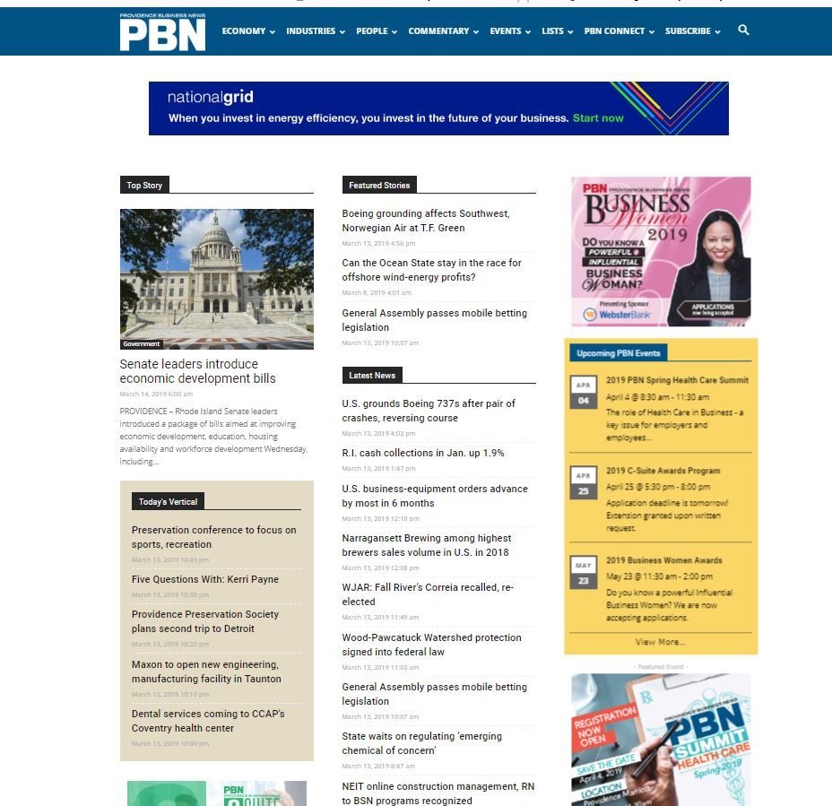 PBN homepage has new look, features more stories