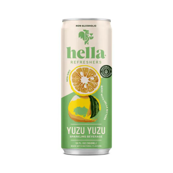 Hella Non-Alcoholic Yuzu Yuzu Refresher 4-12oz :: Non-Alcoholic Ready ...