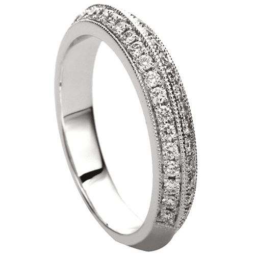 Knife-Edge Pave Diamond Ring - Engagestudio Knife-Edge Pave Diamond Ring - Engagestudio