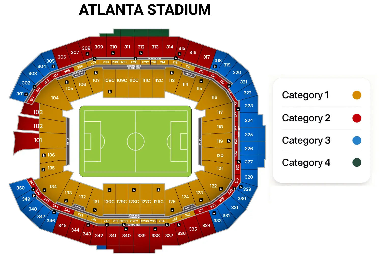 Atlanta Stadium World Cup 2026 Tickets Seating Map SafeTicketCompare