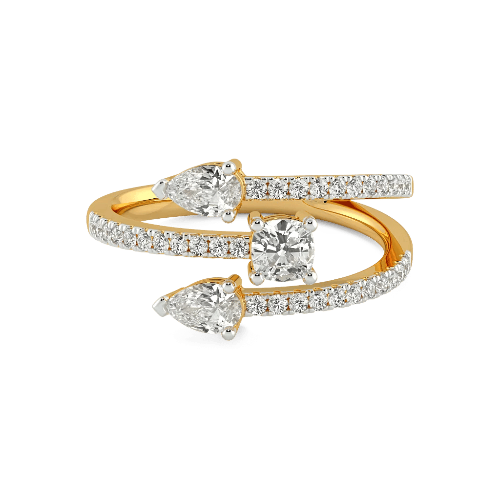 Lovers Path Open Top Lab Grown Diamond Ring