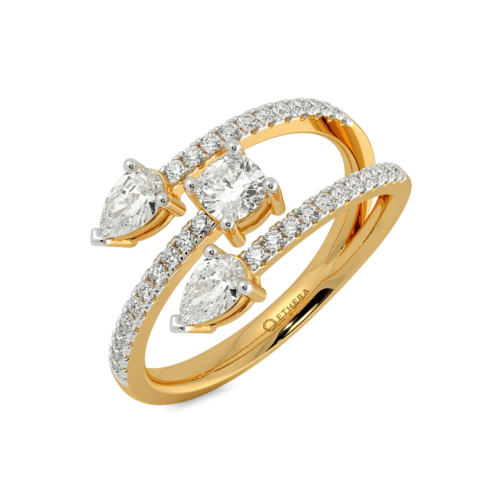 Lovers Path Open Top Lab Grown Diamond Ring