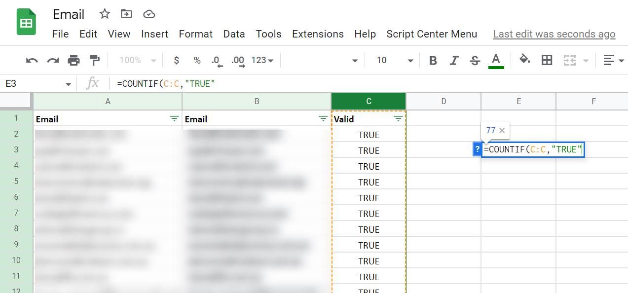 Using Google Sheet People Chip For Free Email Validation