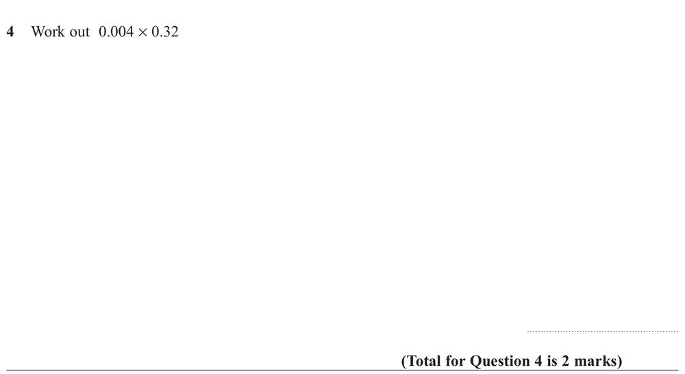 ExamQ: GCSE Maths - Higher - Autumn 2022 - Paper 1 - Question 4