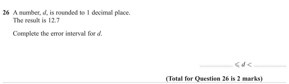 ExamQ: GCSE Maths - Foundation - Summer 2023 - Paper 2 - Question 26