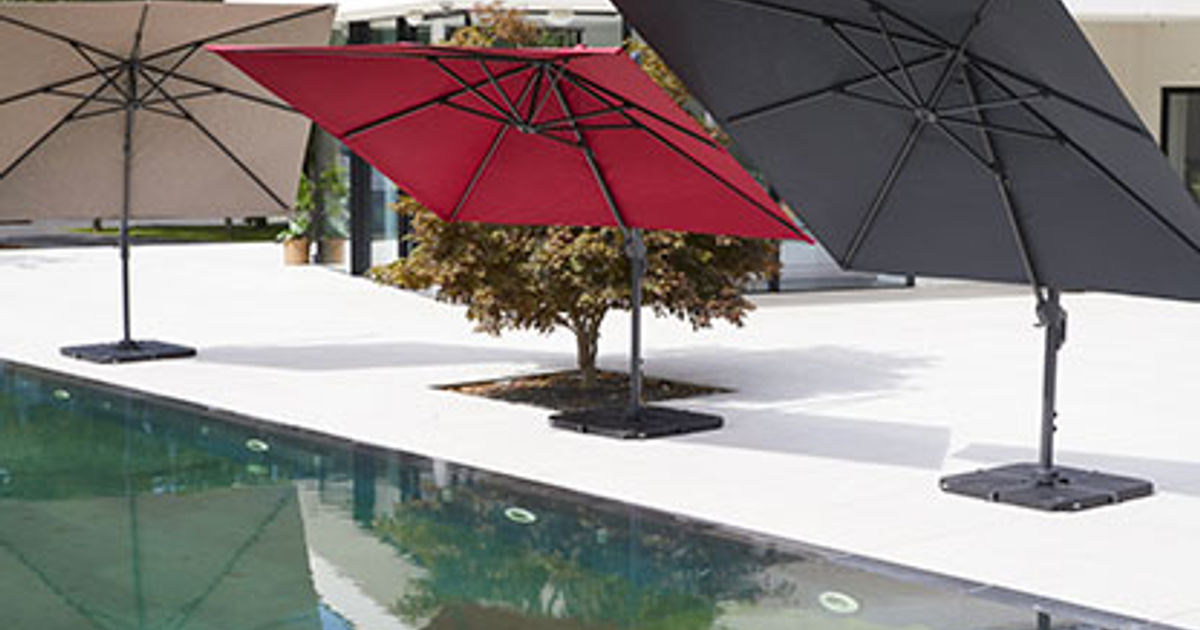 Parasols & Pieds de Parasol pas chers | Protection solaire Extra Shop