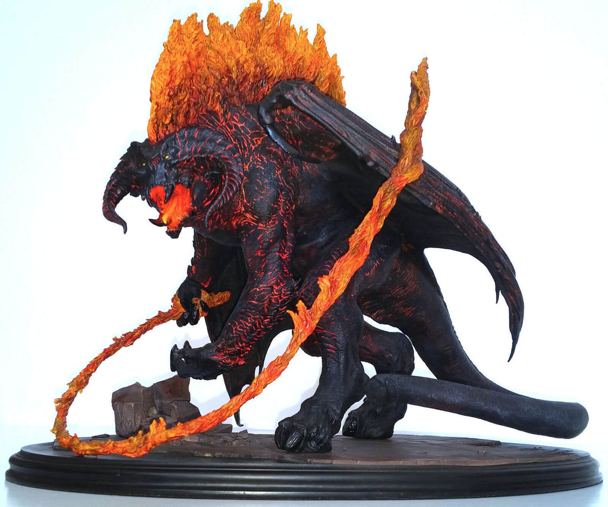 The Balrog™ Statue (2002) Diorama LOTR by Sideshow WETA Collectibles ...
