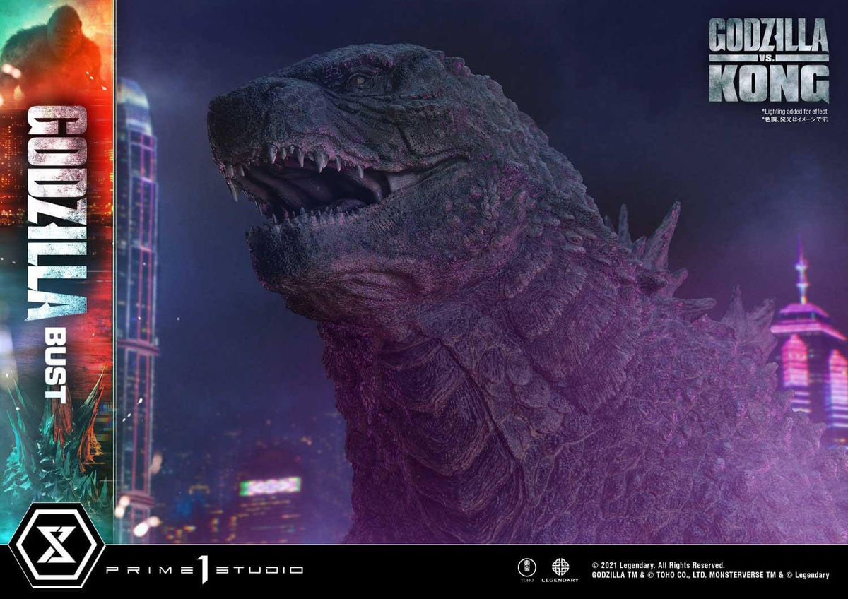 Life Size Godzilla vs Kong Godzilla Bust Bonus Version - POW! The Hero ...