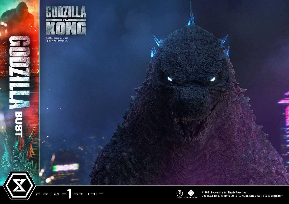 Life Size Godzilla vs Kong Godzilla Bust Bonus Version - POW! The Hero ...
