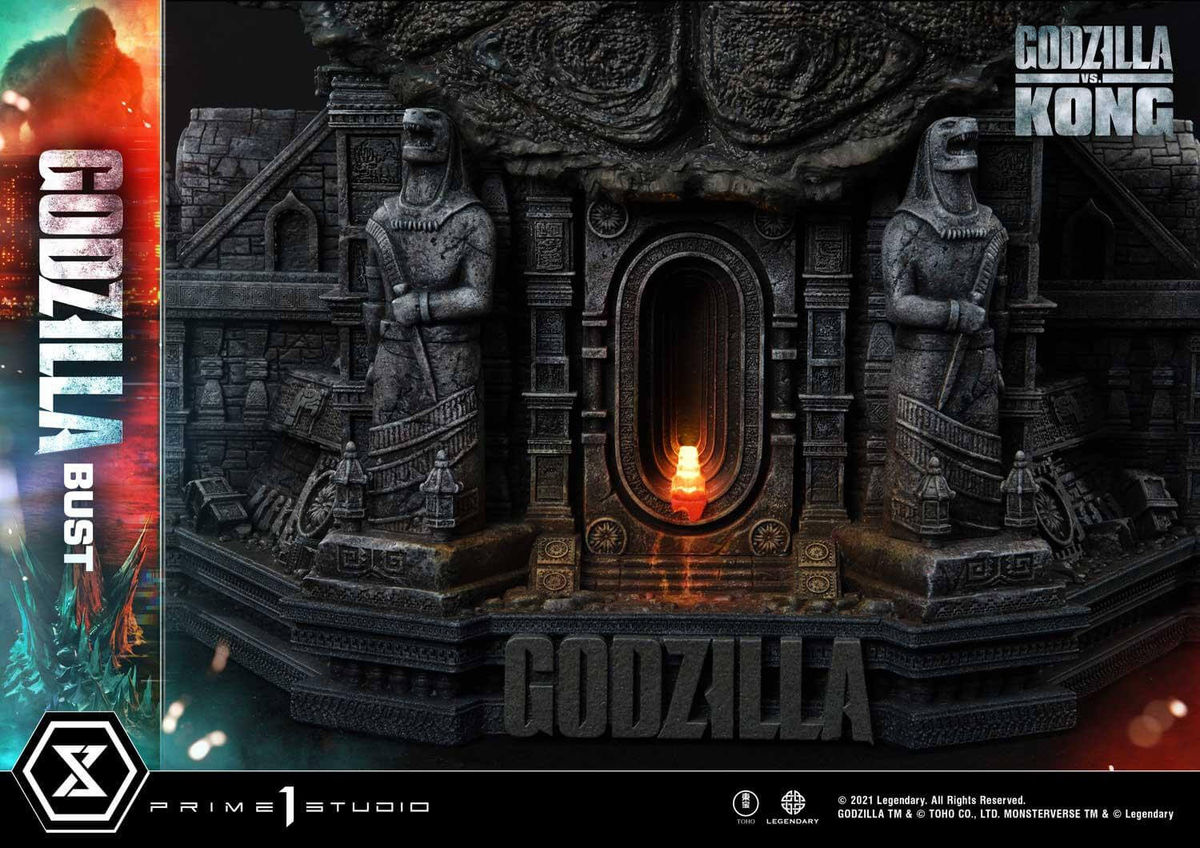 Life Size Godzilla vs Kong Godzilla Bust Bonus Version - POW! The Hero ...