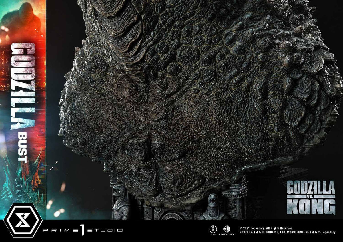 Life Size Godzilla vs Kong Godzilla Bust Bonus Version - POW! The Hero ...