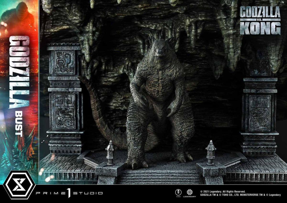 Life Size Godzilla vs Kong Godzilla Bust Bonus Version - POW! The Hero ...