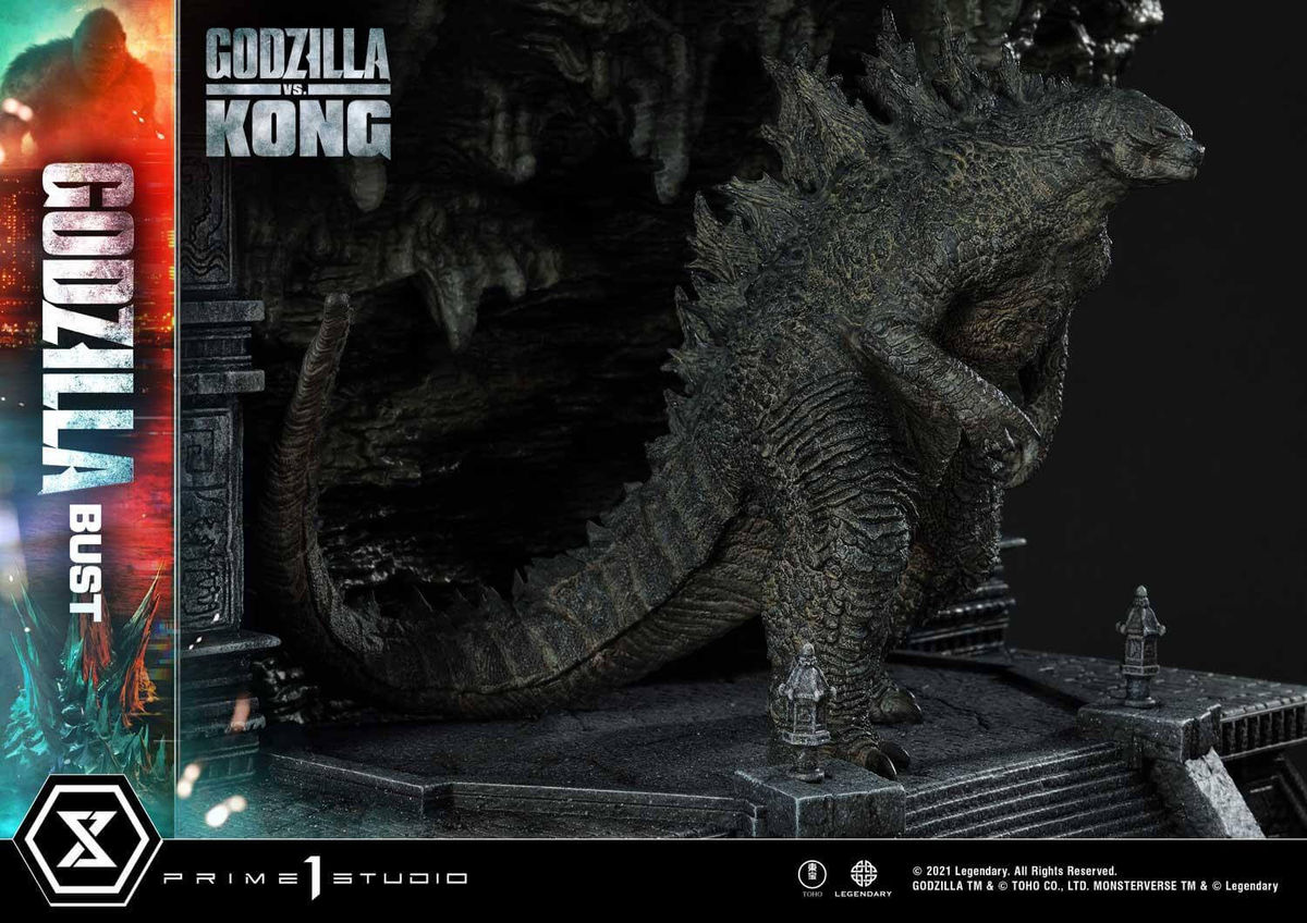 Life Size Godzilla vs Kong Godzilla Bust Bonus Version - POW! The Hero ...