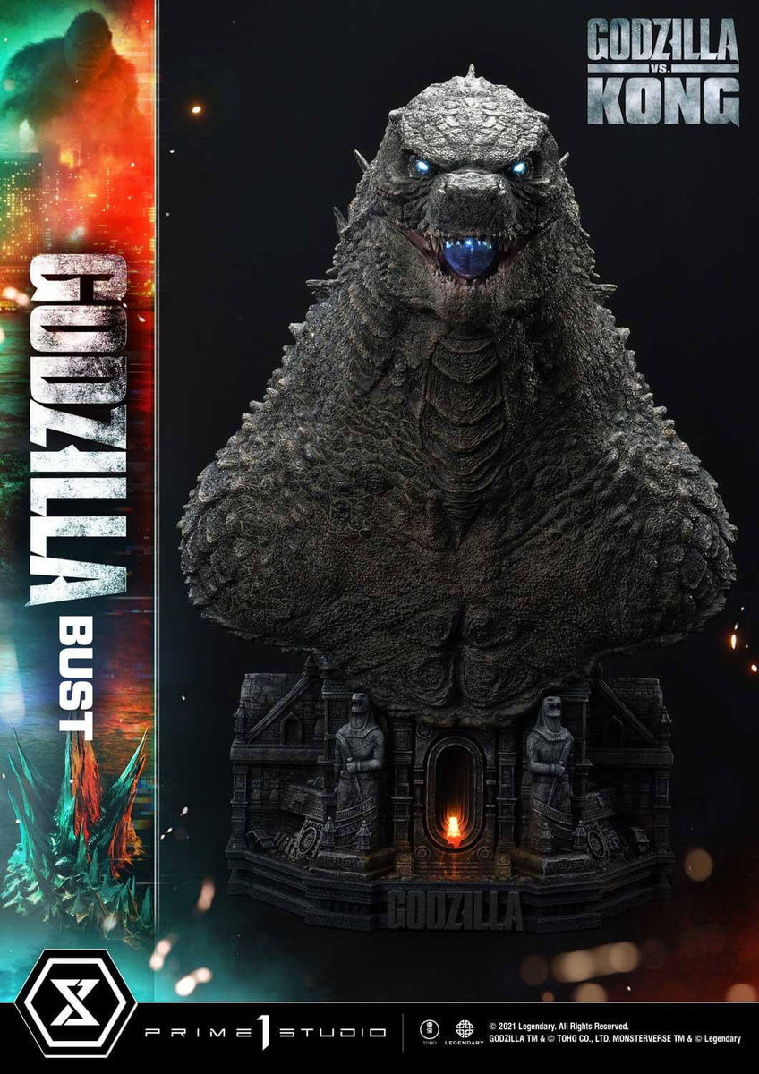 Life Size Godzilla vs Kong Godzilla Bust Bonus Version - POW! The Hero ...
