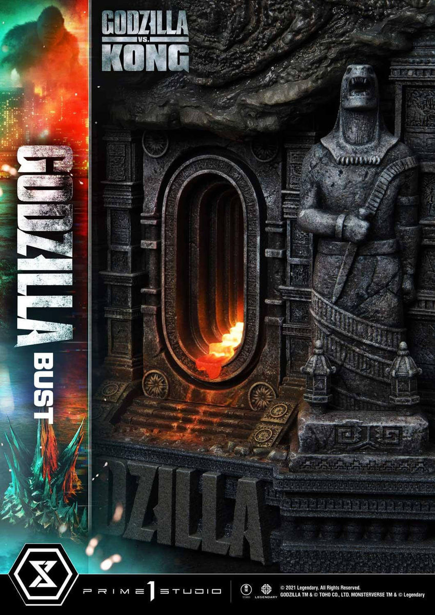 Life Size Godzilla vs Kong Godzilla Bust Bonus Version - POW! The Hero ...