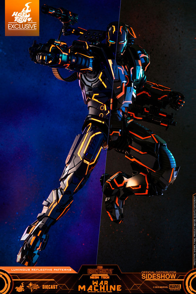 Neon Tech War Machine Sixth Scale Figure by Hot Toys - POW! The Hero In You