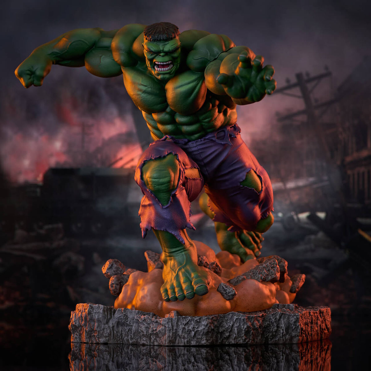 Hulk (Immortal) Deluxe Gallery Diorama - POW! The Hero In You