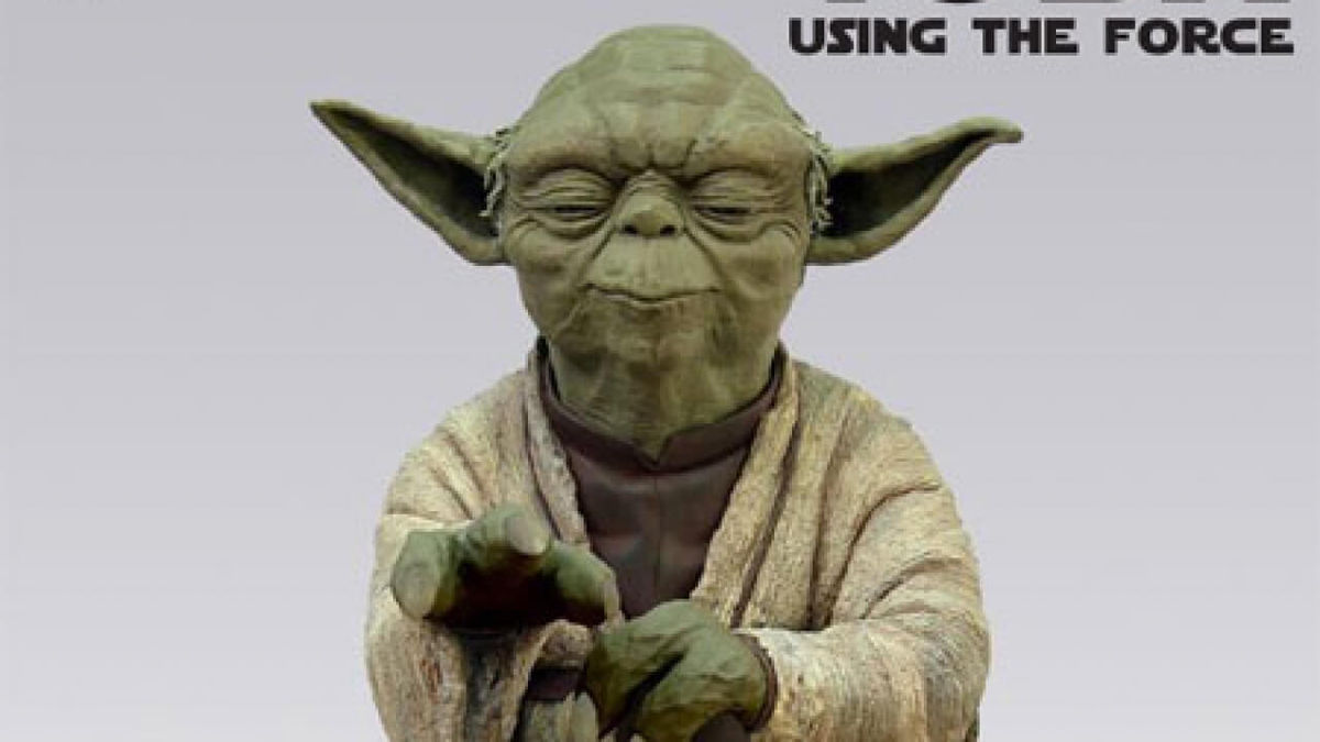 Star Wars Yoda Using the Force Prestige Format Resin Statue - POW! The ...