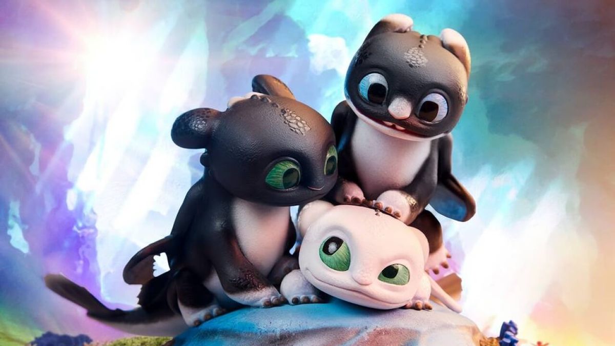 How to Train Your Dragon: Dart with Pouncer and Ruffrunner Statue - POW ...