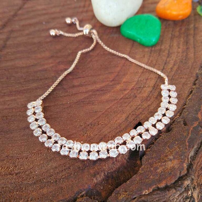 Rose Gold Hand Bracelet for Women | FashionCrab.com