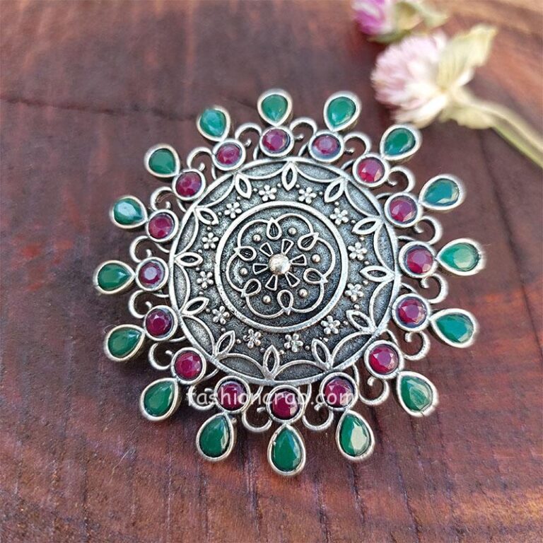 Traditional German Silver Drop Earring | FashionCrab.com