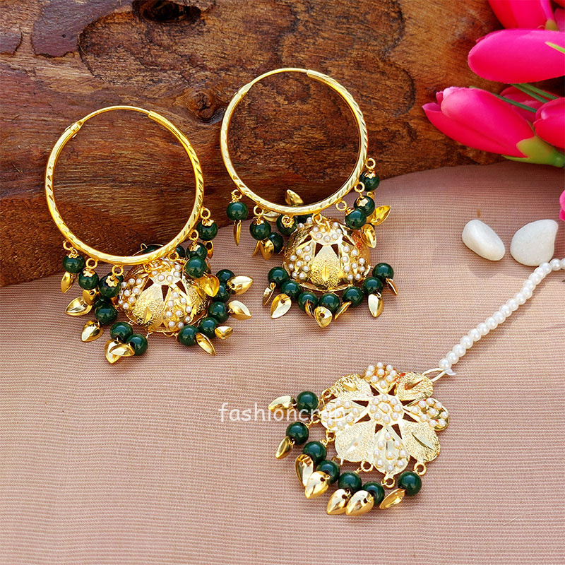 MaangTikka | Maang Tikka with Earrings | Bridal Maang Tikka