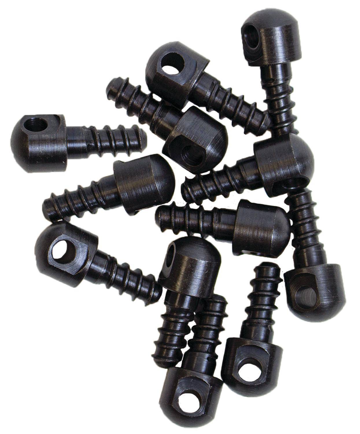 GrovTec Bulk Parts - 1/2" Wood Screw Swivel Studs - 12 Pack - Feather Arms