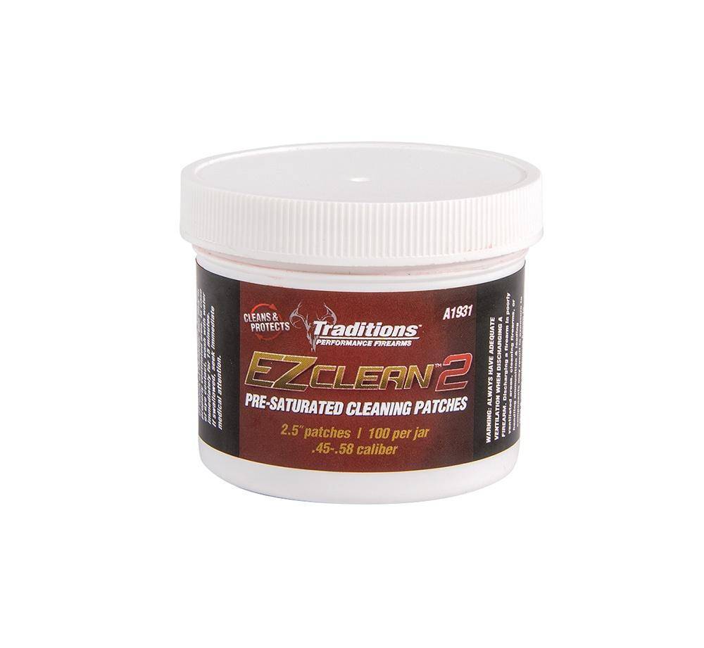 Traditions EZ Clean 2 Pre-Saturated Cleaning Patches - 100/Jar 2.5″ Dia ...