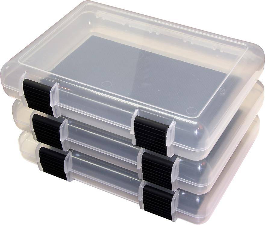 MTM In-Safe Storage Case 9" Clear - 3/ct - Feather Arms