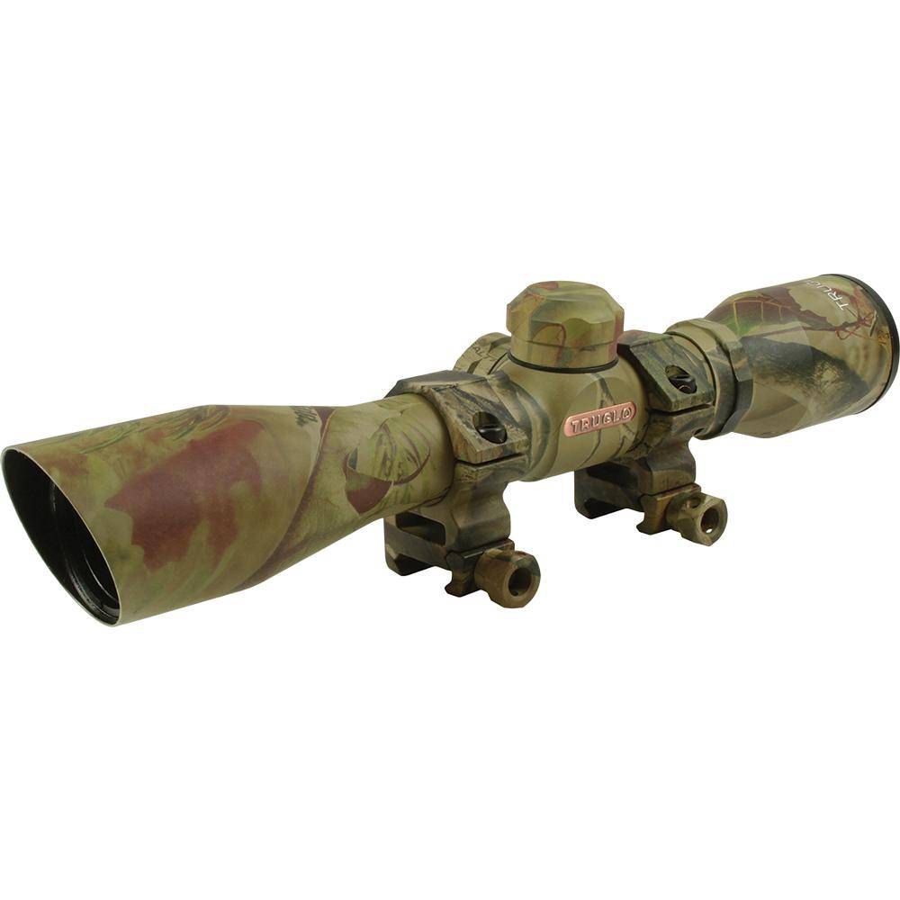 Truglo Compact Rimfire & Shotgun Rifle Scope - 4x32mm Diamond Ballistic ...