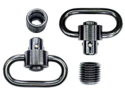 Black Nitrite 1 -1/4″ Heavy Duty Push Button Swivels - Feather Arms