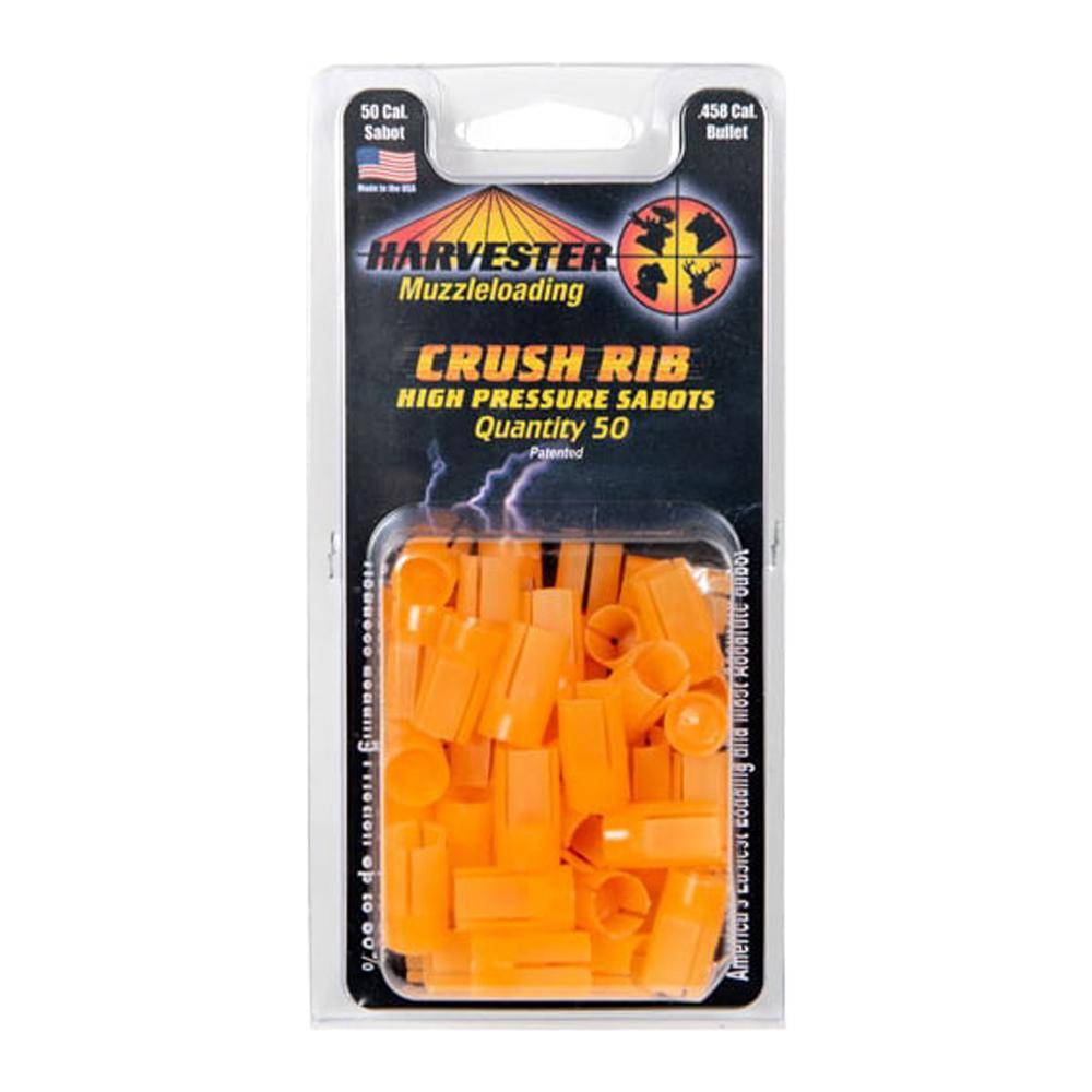 Harvester Muzzleloading .50 cal Crushed Rib Sabot 458 Cal. Bullets 50 ...
