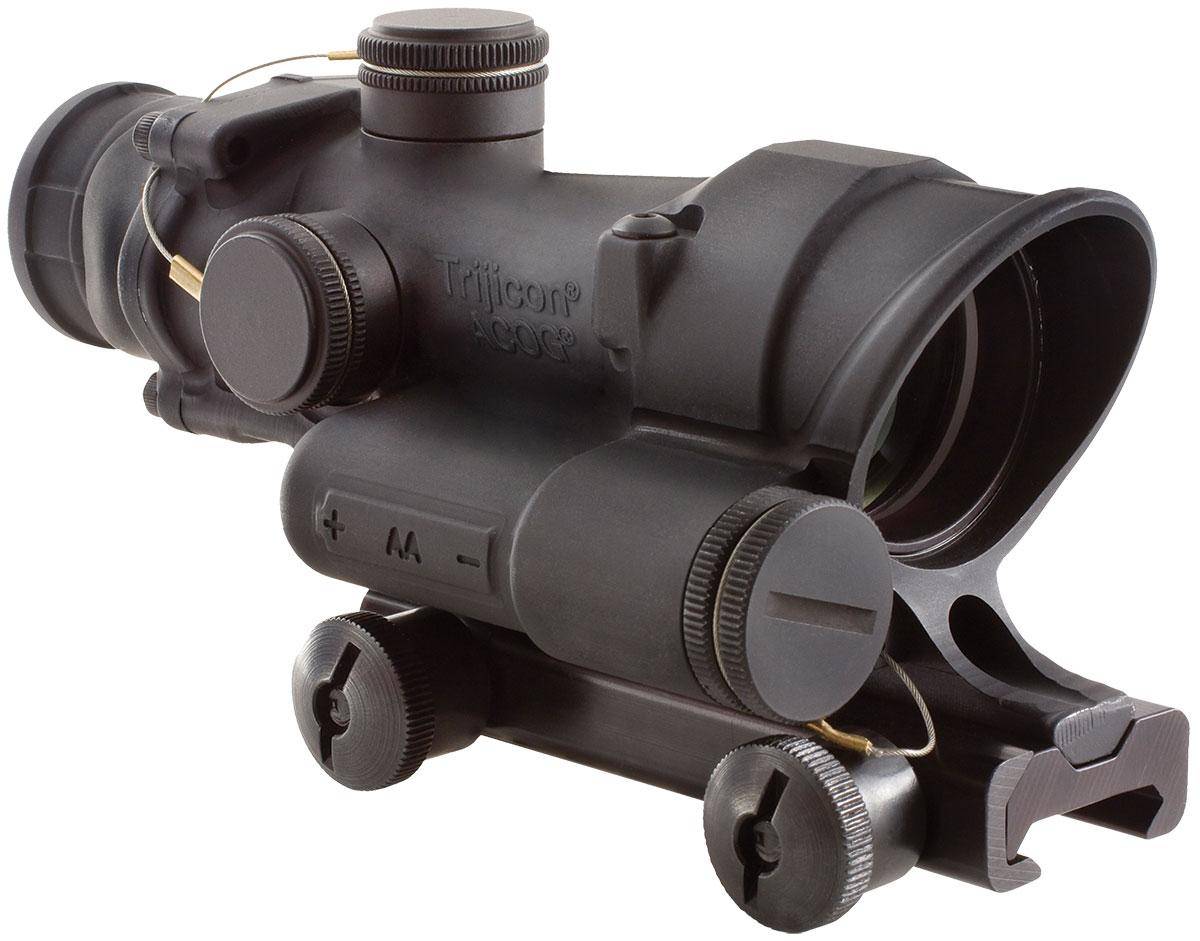 Trijicon ACOG 4x32mm LED Scope - Battery Illuminated Green Horseshoe ...