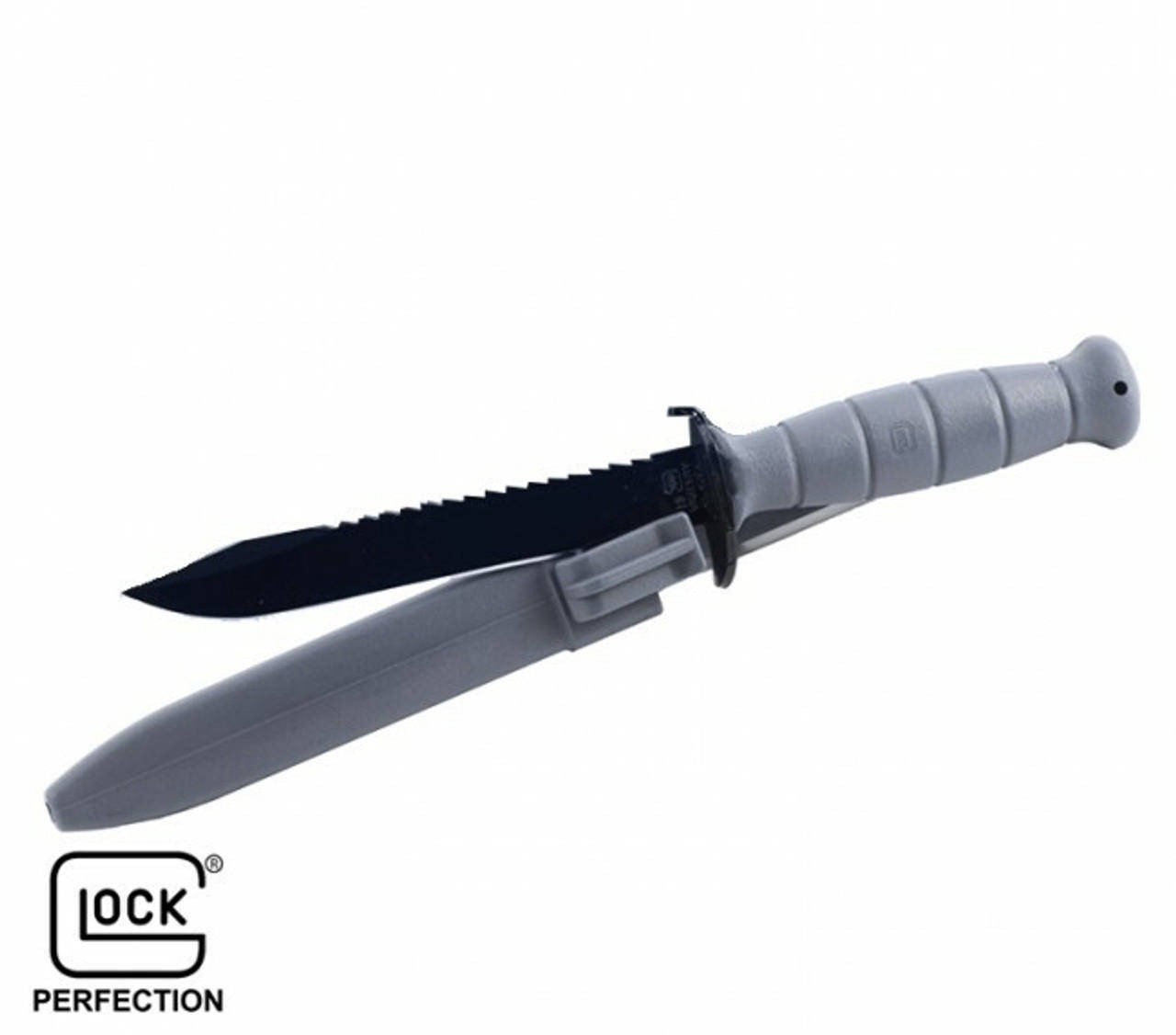 Glock Field Knife Grey With Saw - Feather Arms
