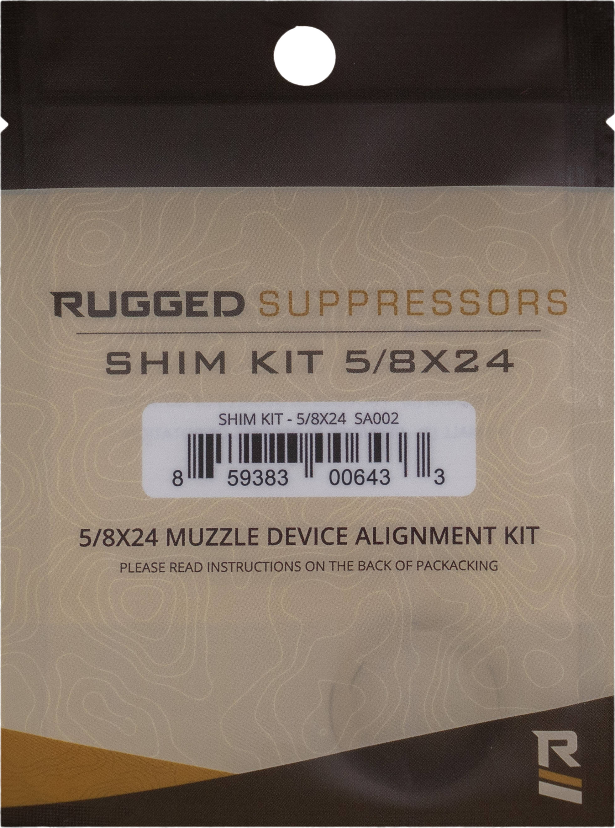RGD MUZZLE SHIM KIT 5/8X24 - Feather Arms
