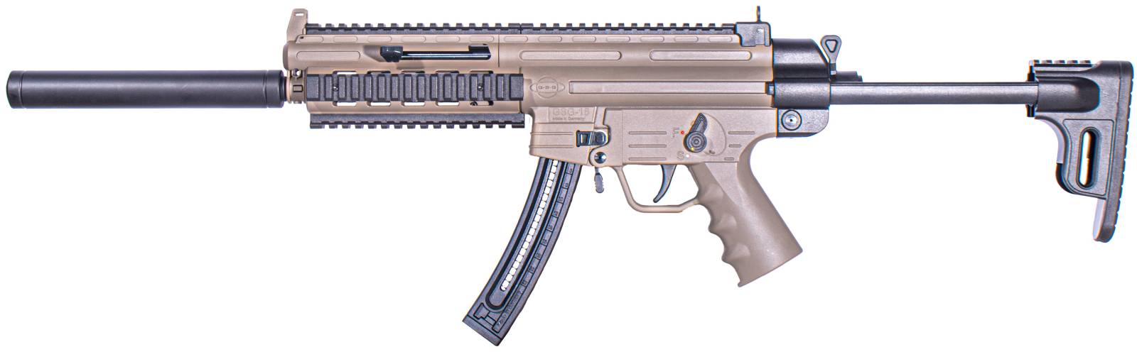 GERMAN SPORT GUNS GSG-16 CARBINE RIA 22LR 16.25 SYN 22-RD FDE - Feather ...